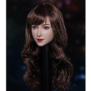 HiPlay 1/6 Scale Female Figure Head Sculpt, Charming Girl Doll Head for 12 Inch Action Figure TBLeague JIAOUDOLL HS108(C)