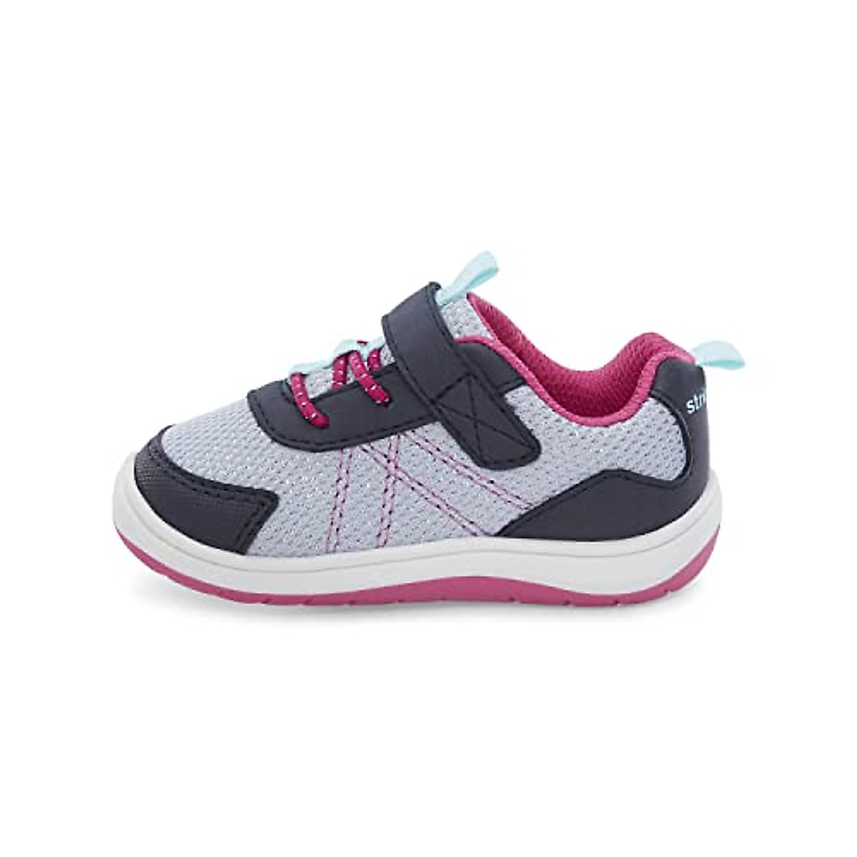 Stride Rite 360 Girls Carson Athletic Sneaker, Navy, 4 Toddler
