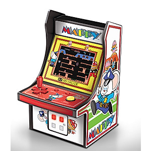My Arcade My Arcade Mappy Micro Player: Fully Playable, 6.75 Inch Collectible & Micro Player Mini Arcade Machine: Galaxian Video Game, Fully Playable, 6.75 Inch Collectible, Color Display, Speaker