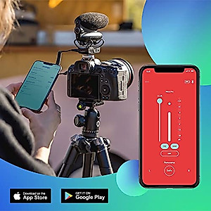 JOBY Wavo PRO Professional On-Camera Directional Shotgun Microphone with Built-in Active Noise Reduction and Rycote Shock Mount, CSC, Mirrorless, Camcorder, Vlogging, Filmmaking, Youtuber, Creators