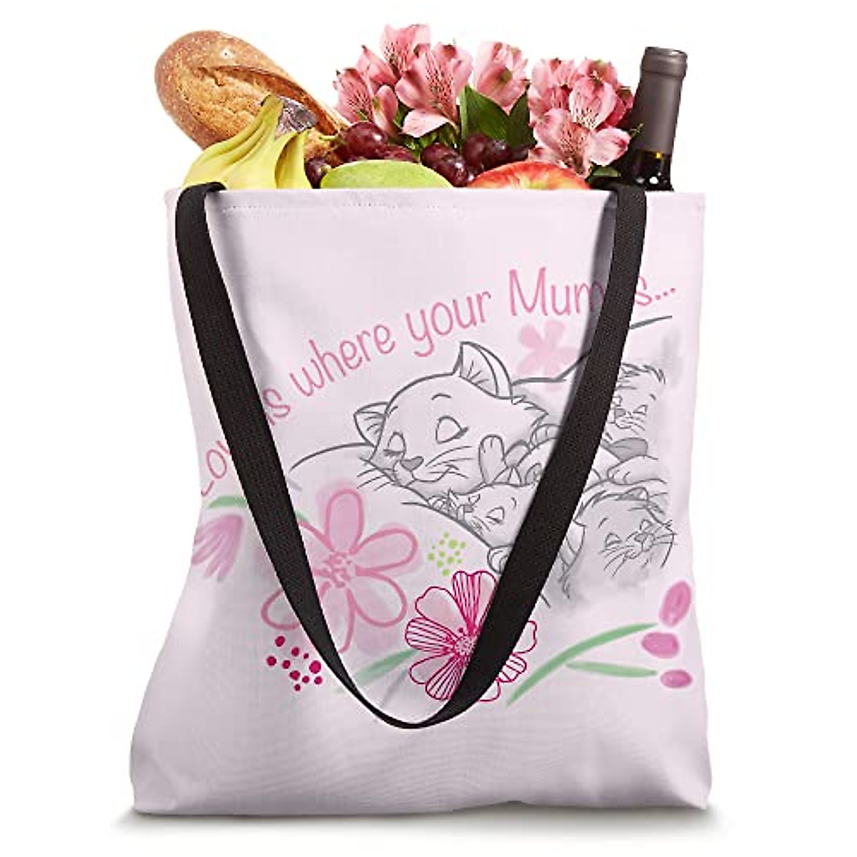 Disney The Aristocats Love is Where Your Mum Is Mother’s Day Tote Bag