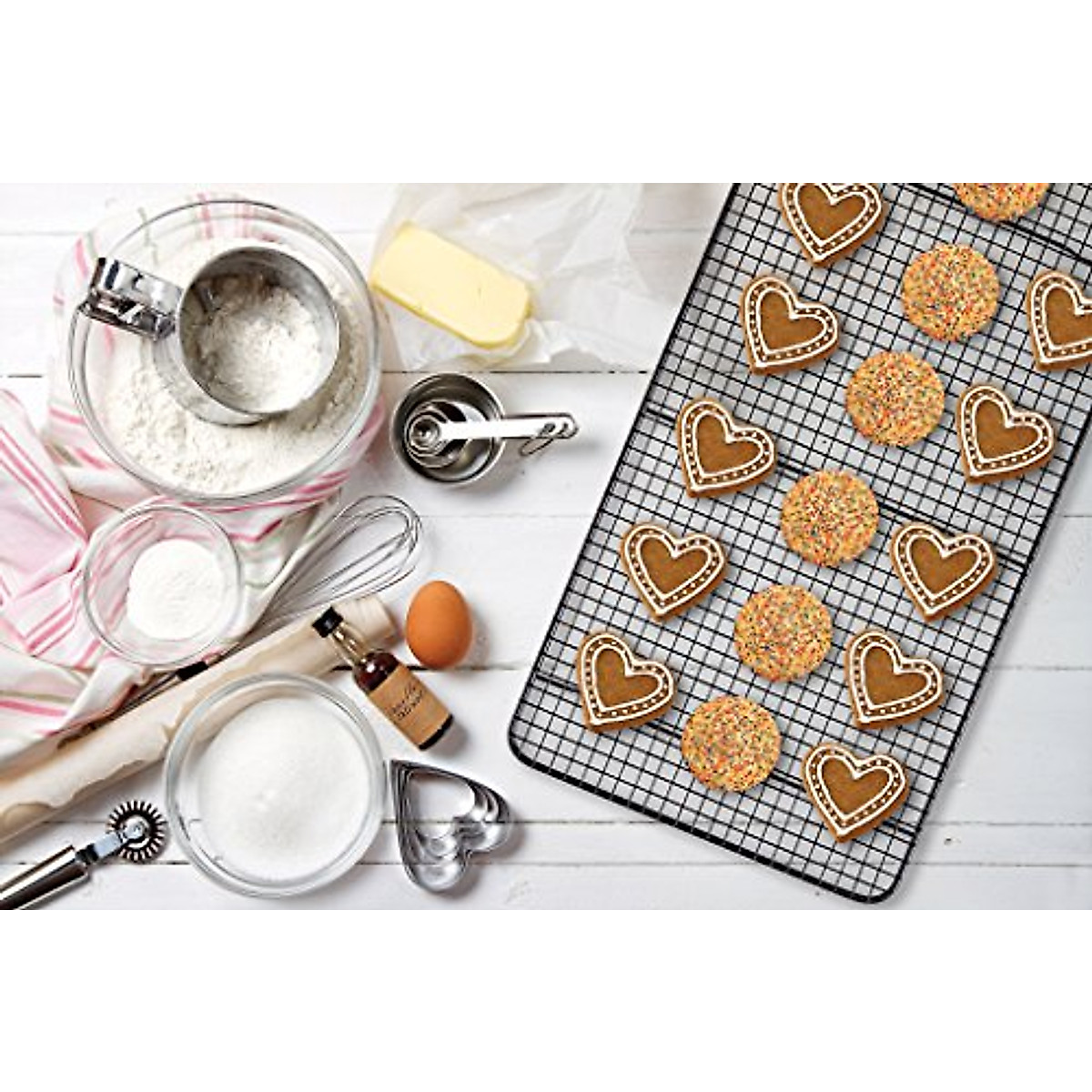 Mrs. Anderson’s Baking Professional Baking and Cooling Rack, 10-Inches x 18-Inches, Non-Stick