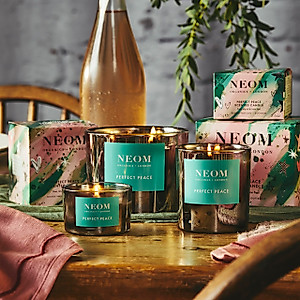 NEOM- Perfect Peace Luxury Scented Candle | Pine, Myrrh & Lime Peel | Christmas Gift… (Travel Size)