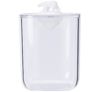 Cabilock Box Cotton Swab Makeup Ball Holder Cotton Pad Storage Cotton Pads Organizer Dispenser Swab Dispenser Container with Lid Cotton Pad Jar Clear Container Earth Tones Storage Rack