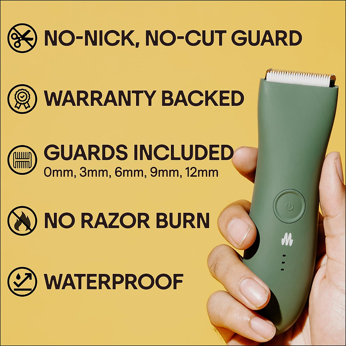 MERIDIAN - The Complete Package: Includes Men’s Waterproof Electric Below-The-Belt Trimmer and The Spray (50 mL) | Features Ceramic Blades and Sensitive Shave Tech (Sage)