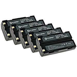 Synergy Digital GPS Battery, Compatible with Trimble 92600 Survey GPS Combo-Pack Includes: 5 x EM-BLI-TRB3 Batteries
