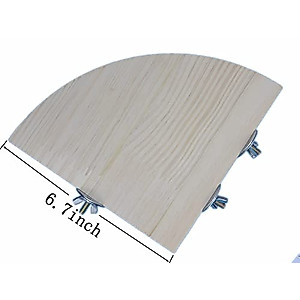 Wood Parrot Bird Perch Stand Platform for Pet Playing