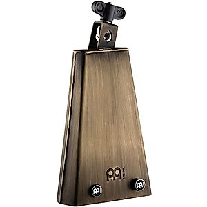 Meinl Cymbals Mike Johnston Groove Bell Cowbell with Magnetic Mutes — NOT Made in China — Vintage Steel Finish, 2-Year Warranty (MJ-GB)