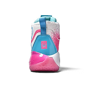 Mens Basketball Shoes Breathable Non Slip Running Fashion Sneakers Blue Pink