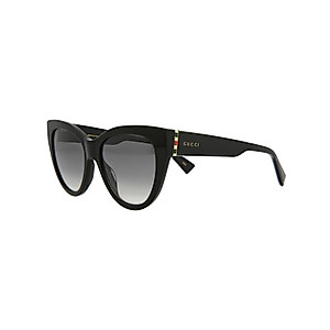 Gucci Cat Eye Sunglasses Black Gold Grey Luxury Eyewear Made In Italy Acetate Frame Designer Fashion for Everyday Luxury