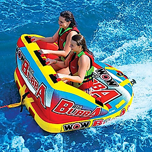 WOW Sports Big Bubba 1 or 2 Persons Inflatable Towable Tube for Boating