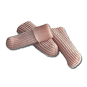 Dr. Jill's Latex Free Gel & Fabric Ribbed Toe Caps - Small/Medium-3 Pack