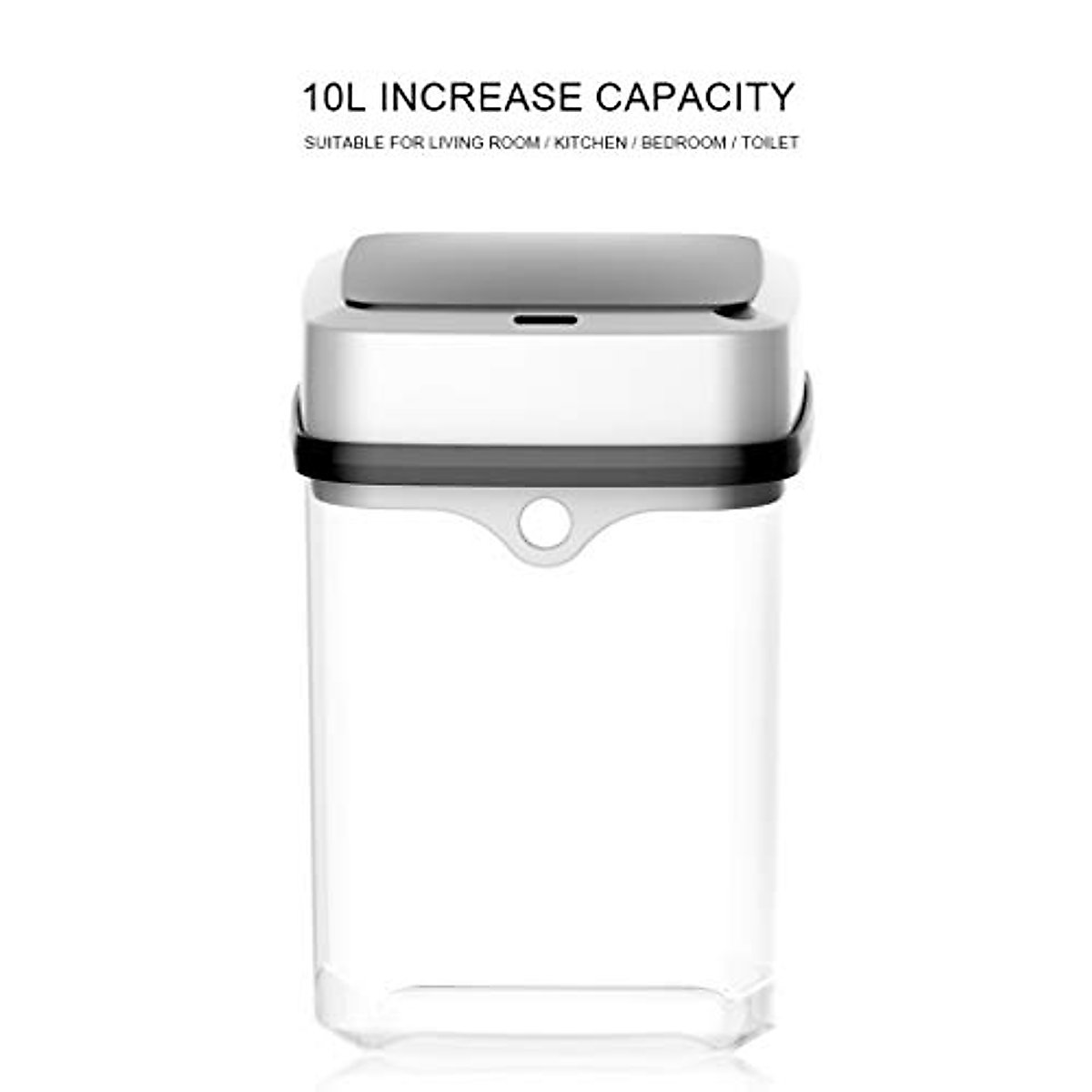 WPYYI Automatic Touchless Trash Can Smart Sensor Large Automatic Dustbin Home Intelligent Kitchen Rubbish Bins with Lid
