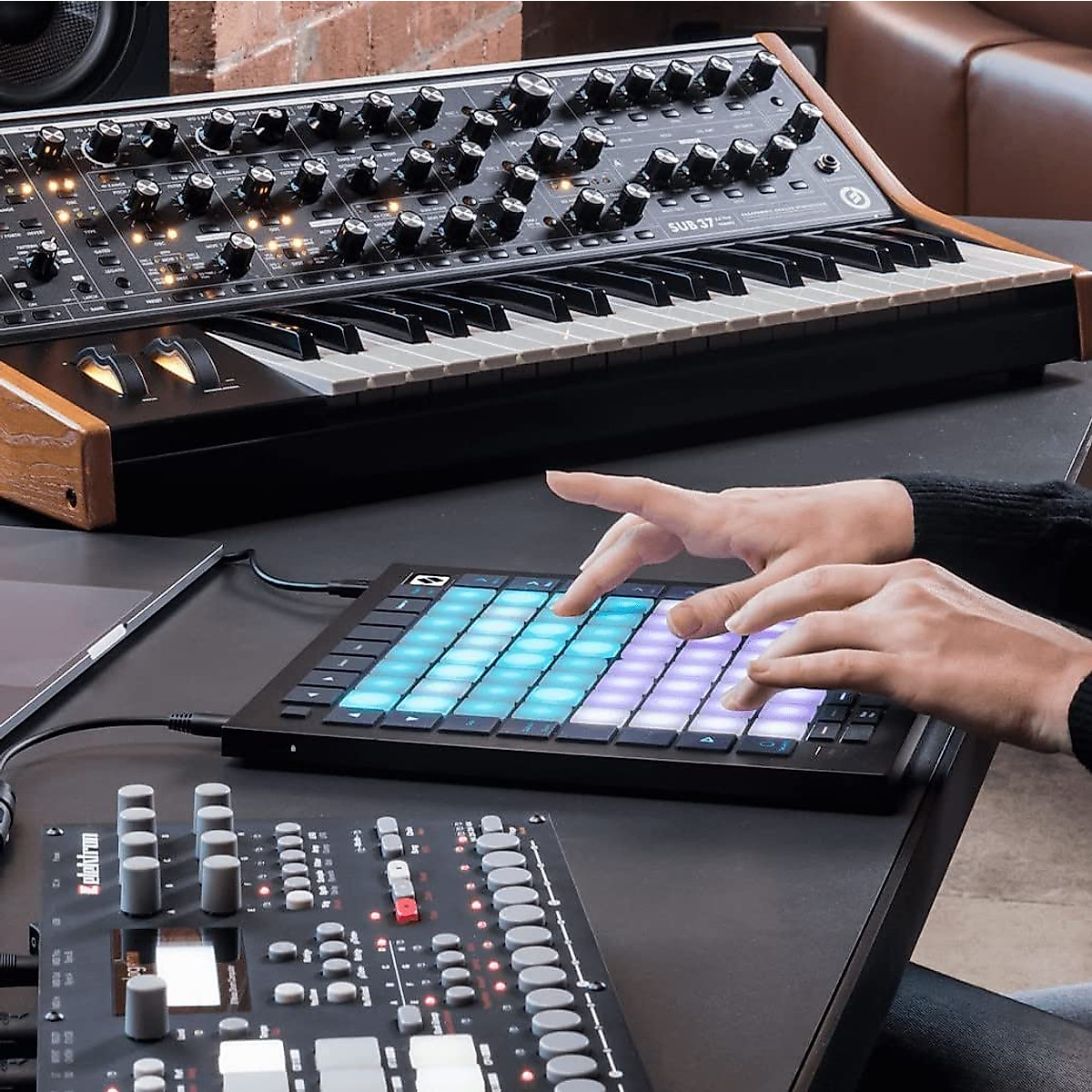 Novation Launchpad Pro MK3, MIDI 64-Grid Controller and Sequencer for Ableton Live, Logic Pro and Hardware, 64 Sensitive RGB Pads, Dynamic Note Playing, Chord and Scale Modes