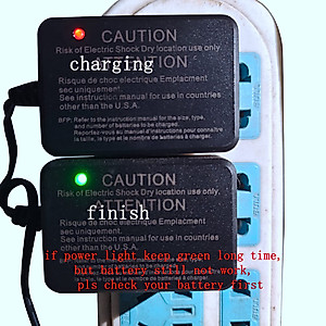 edonka 12V Charger for Kids Ride on Car 12 Volt Ride On Truck Charger for Electric SUV Tractor Toys with Charging Indicator Light for Children's Electric Ride Toy Battery Supply Power Accessories