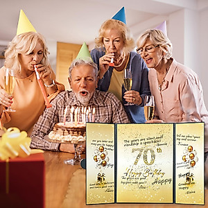 Birthday Guest Book Birthday Black and Gold Party Decorations,DIY Birthday Signing Card Board wtih Number Stickers, Be applicable to Any Age Birthday Party Supplies,Record the best wishes of friends