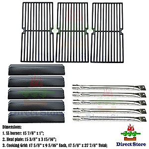 Direct Store Parts Kit DG139 Replacement for Brinkmann 810-2545-W Gas Grill Burner,Heat Plate,Cooking Grid
