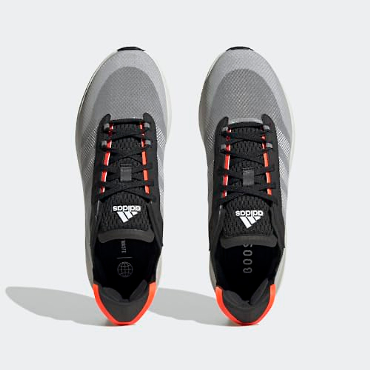 adidas Unisex Avery Running Shoe, Black/Black/Solar Red, 8.5 US Men