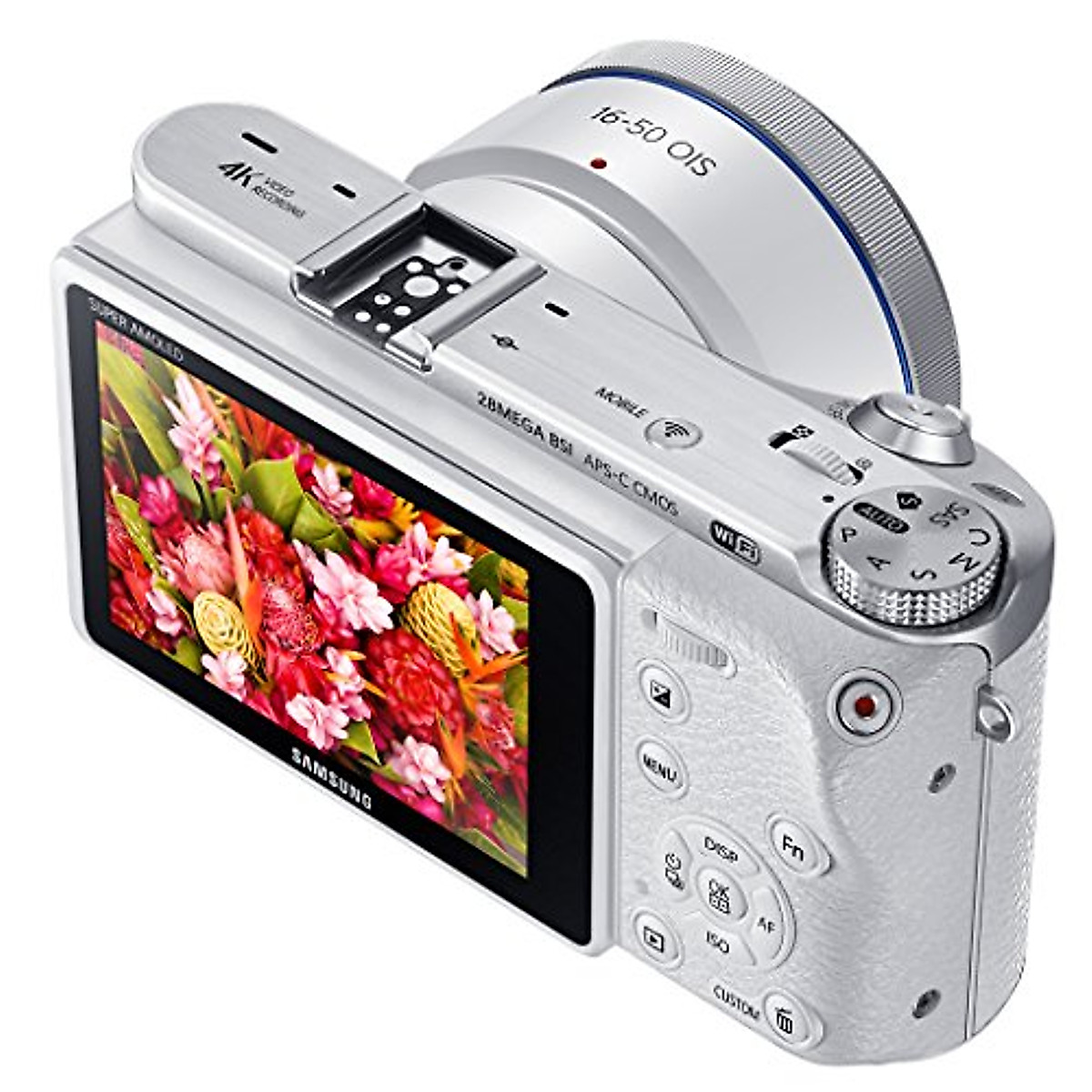 Samsung Electronics EV-NX500ZBMHUS NX500 28 MP Wireless Smart Compact System Camera with Included Kit Lens