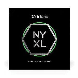 D'Addario NYXL Nickel Wound Electric Guitar Single String, 017