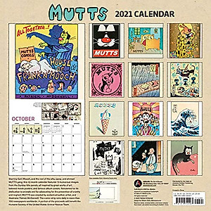 Mutts 2021 Wall Calendar: Celebrating the Sunday Title Tributes