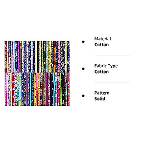 50pcs 10 x 10 inches Cotton Fabric Bundle Squares for Quilting Sewing, Precut Fabric Squares for Craft Patchwork