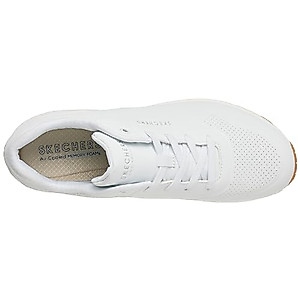 Skechers womens Skecher Street Women's Uno - Stand on Air Sneaker, White, 6 US