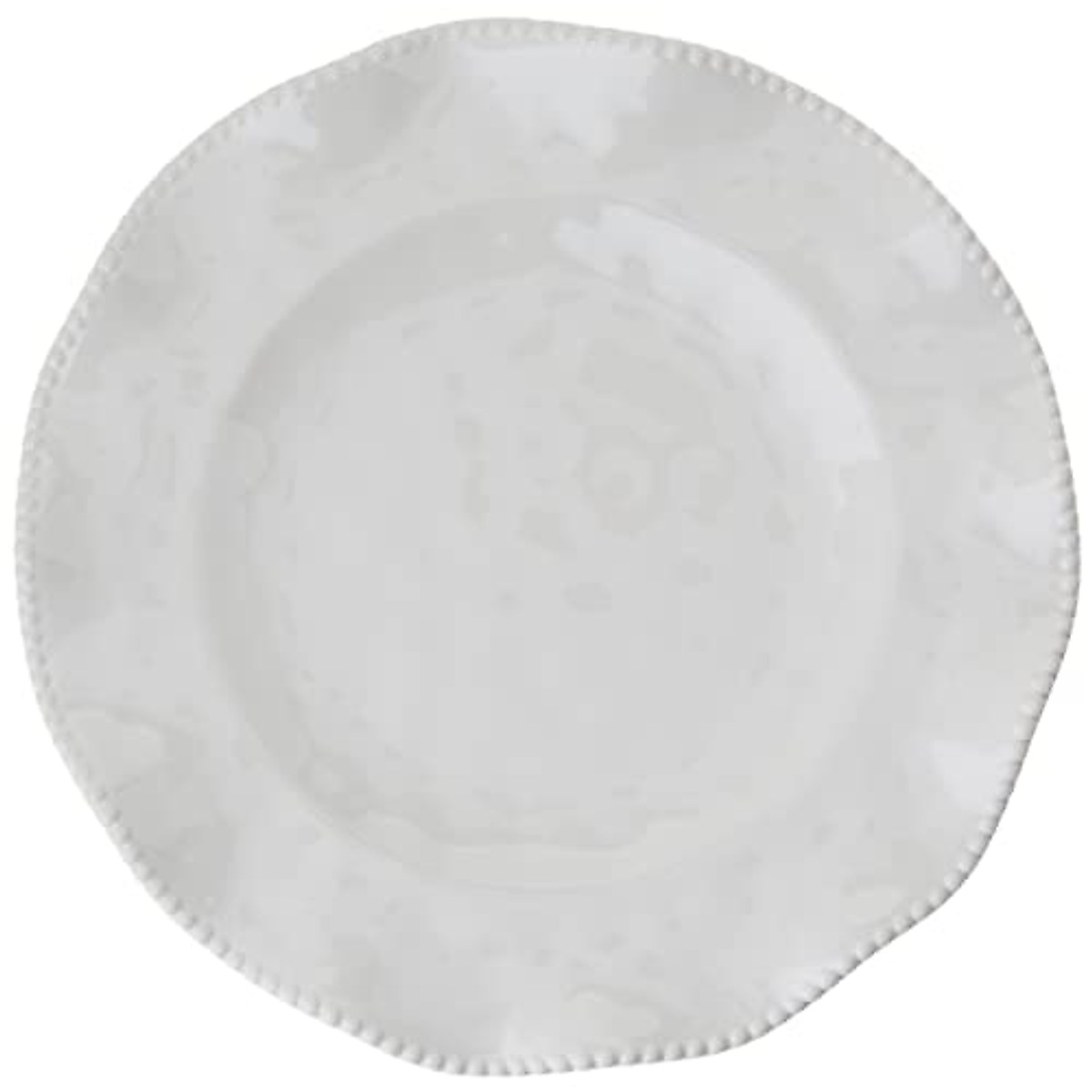 Certified International Perlette Cream Melamine 11" Dinner Plates, Set of 4