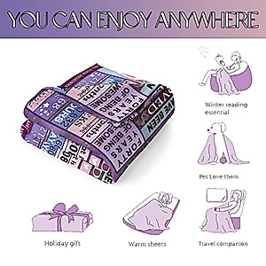 40th Birthday Gifts for Women Blanket, 40 Year Old Women Gift for Birthday, Gifts for 40 Years Old Woman Female Sister Mom Wife, 40th Birthday Decorations for Women Throw Blanket 50"x60"