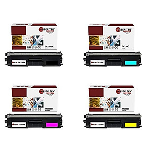 Laser Tek Services Compatible Extra High Yield Toner Cartridge Replacement for Brother TN-339 Works with Brother HLL9200CDW L9200CDWT, MFCL9550CDWT Printers (Black, Cyan, Magenta, Yellow, 4 Pack)