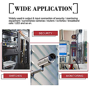 Hilitchi 40 Pcs (10 Pairs x Male + 10 Pairs x Female) 5.5mm x 2.1mm Female Male DC Power Connector, BNC Male Balun Connector for Led Strip CCTV Security Camera Cable Wire Ends Plug Barrel Adapter