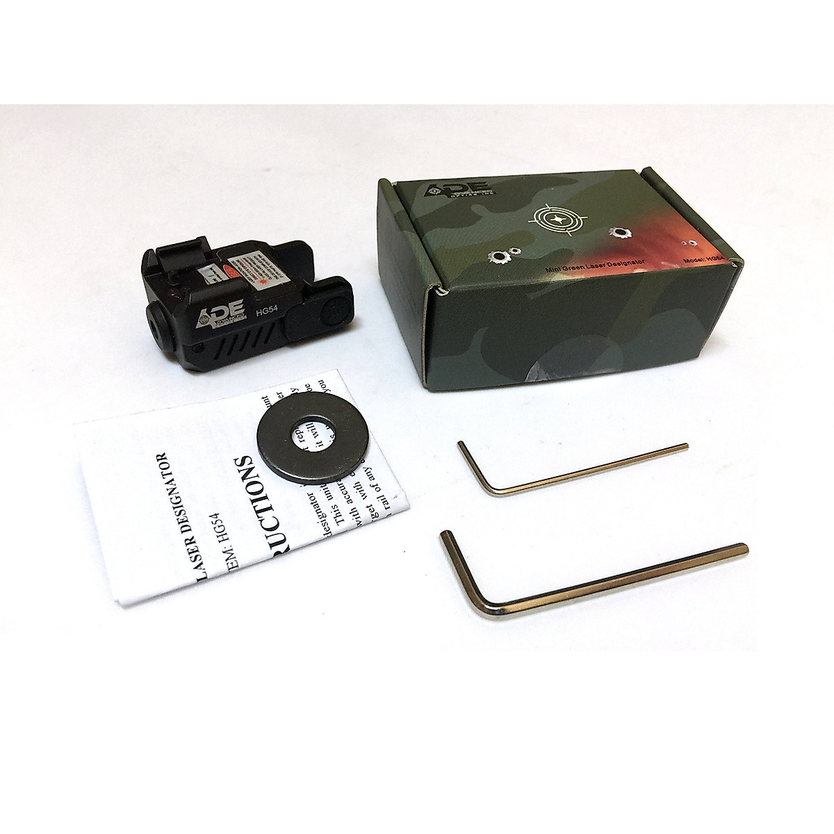 Ade Advanced Optics HG54G Strobe Laser Sight for Pistol Handgun, Green