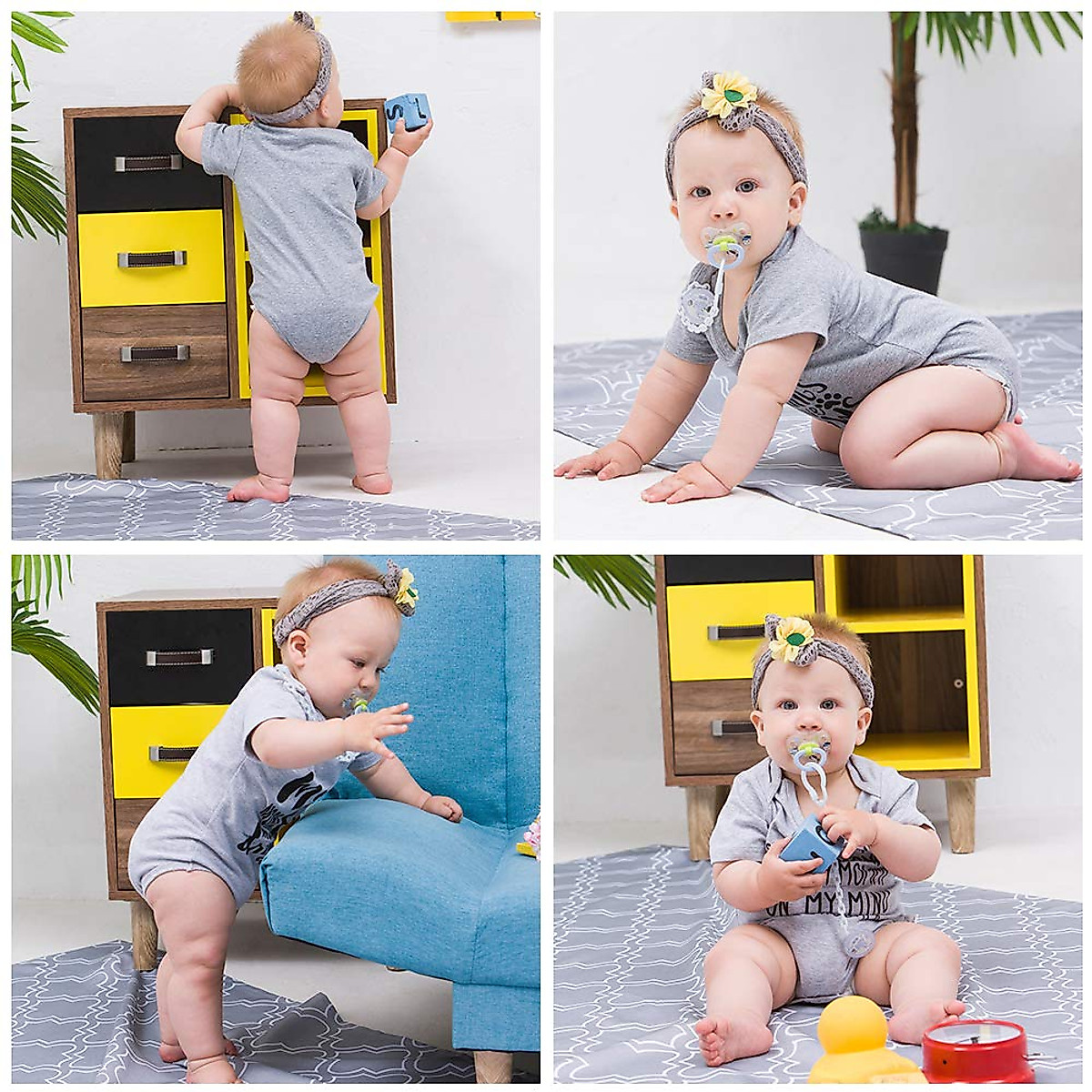 Loveternal I'm Proof Daddy Doesn't Play Video Games All the Time Baby Boys Girls Romper 0-3 Months Infant Clothing Short Sleeve Gray Gender Neutral CottonJumpsuit 0-3 Months Clothes