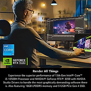 Acer Swift X 14 SFX14-71G-5911 Creator Laptop | 14.5" 2560 x 1600 (120Hz, 100% sRGB) | Intel i5-13500H | NVIDIA GeForce RTX 3050 Laptop GPU | 16GB LPDDR5 | 512GB Gen 4 SSD | Killer Wi-Fi 6E , Gray