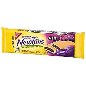Newtons Soft & Fruit Chewy Fig Cookies, 48 Snack Packs (2 Cookies Per Pack, 4 Boxes)