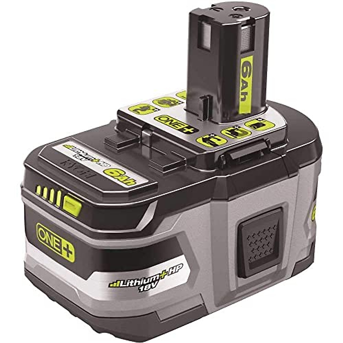 Ryobi P193 18 Volt 6.0 Ah ONE+ Lithium-Ion LITHIUM+ HP High Capacity Compact Battery