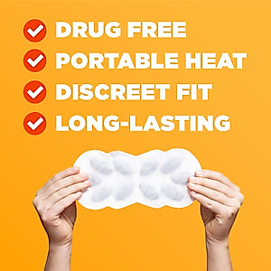 ThermaCare Portable Menstrual Heating Pad, Adhesive Period Therapy Heat Patches for Cramps and Backache Relief, HSA/FSA Eligible & Approved, 6 Count