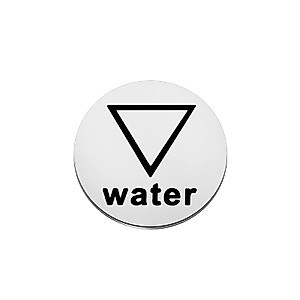 CENWA Alchemical Token Four Element Symbols Token Fire Earth Water Air Symbol Triangle Symbol Token (water token)