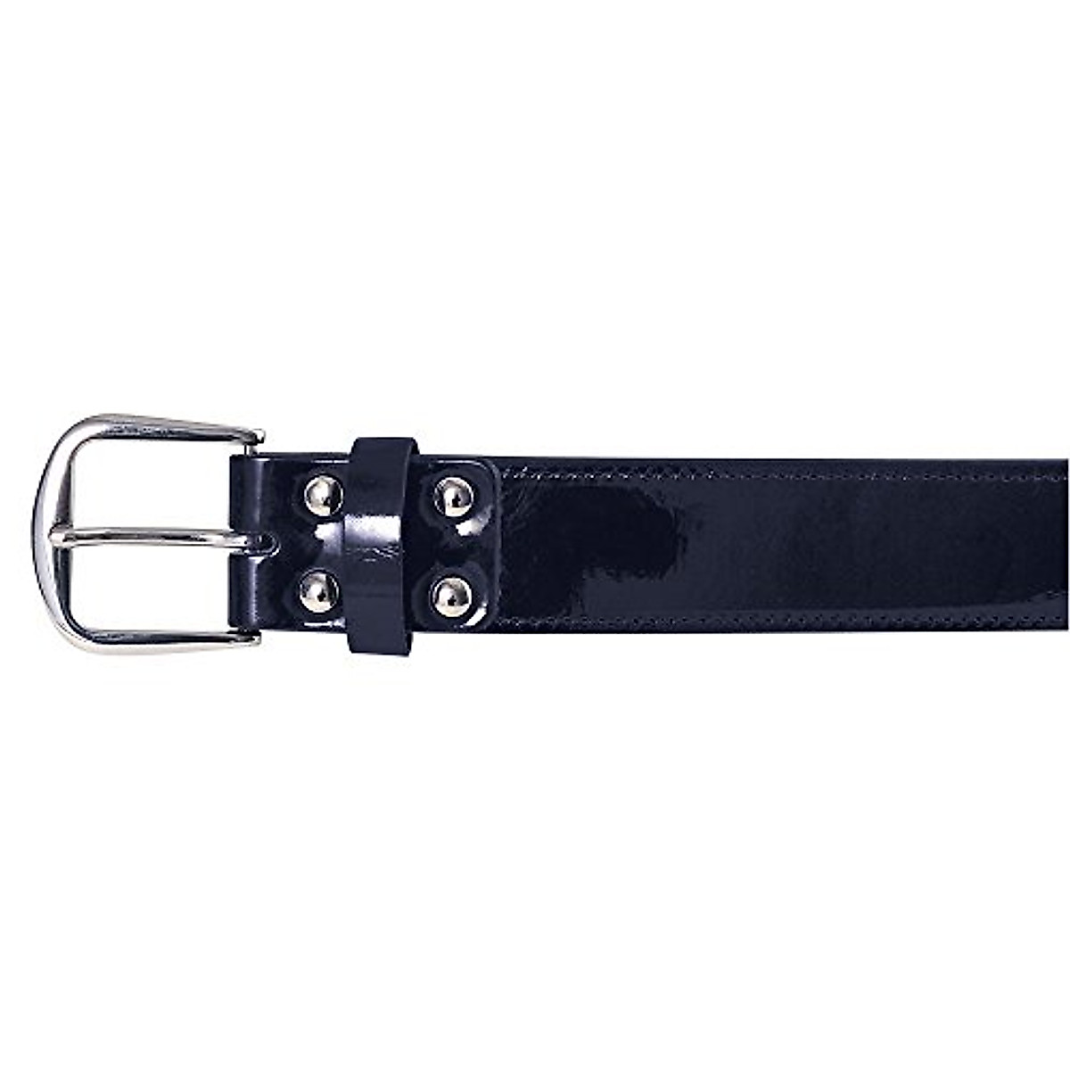 CHAMPRO Patent Leather Athletic Belt, Navy, Adult Large