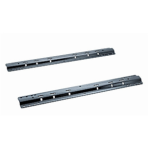 58058 Black Powder Coat 38 lbs. Fifth Wheel Mounting Rails with 10-Bolt Design