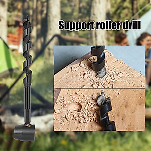 Altsuceser High Hardness Auger Bit, Multifunctional Drill Bit, Woodworking Drill for Metal Workshop Equipment Black 25