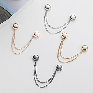 Multi-Function Magnetic Clothing Clips, 4 Pack Strongest Magnetic Strength Buttons Clips, Multi-Purpose Magnetic Pinless Brooch Clothing Accessories for Women Clothes Hijab Pins Decorate