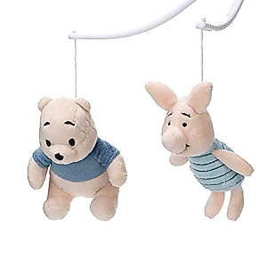 Lambs & Ivy Disney Baby Forever Pooh Bear Musical Baby Crib Mobile, Gray/Beige