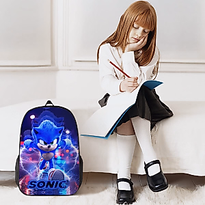 SHEFDVEG Cute Blue Backpack For Travel Laptop Daypack 3d Print Bag For Boys And Men