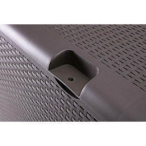 SUNVIVI OUTDOOR Outdoor Storage Box, Large Deck Box, Patio Storage Container Box, Resin Outdoor Box for Patio 120 Gallon (Brown)