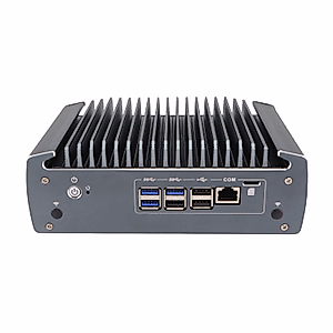 HUNSN Micro Firewall Appliance, Mini PC, OPNsense, VPN, Router PC, Core I3 10110U, RX10, AES-NI, 6 x Intel 2.5GbE LAN, HDMI, DP, COM, SIM Slot, TPM2.0, 16G RAM, 128G SSD