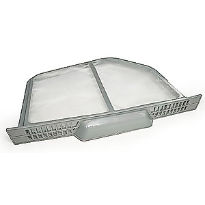 Nispira DC97-16742A DC61-02610A Lint Trap Screen Filter Replacement For Samsung Cloth Dryer AP5306681 PS4221839 DC61-03048A EAP4221839 2 Pack (No Flap Included)