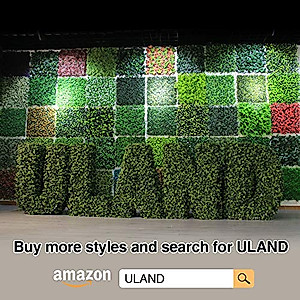 ULAND Artificial Hedges Panels, 6pcs 20"x20" Boxwood Greenery Ivy Privacy Fence Screening, Home Garden Outdoor Wall Decoration