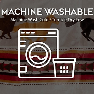 Carstens, Inc. Kids Slumber Bag Sleeping Bag/Nap Mat with Pillow for Boys & Girls, Running Horses