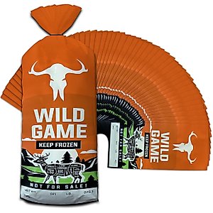 Skywin 50 Pack Wild Game Bags (3-5 lb), Durable Ground Game Meat Bags 6” x 14”,Protect Your Meat from Freezer Burn